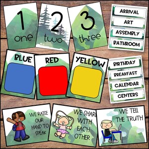 Scandi Mountains Classroom Decor & Management Back to School Bundle - Etsy