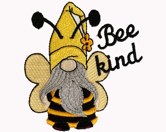 Bee Kind Machine Embroidery Design - Etsy