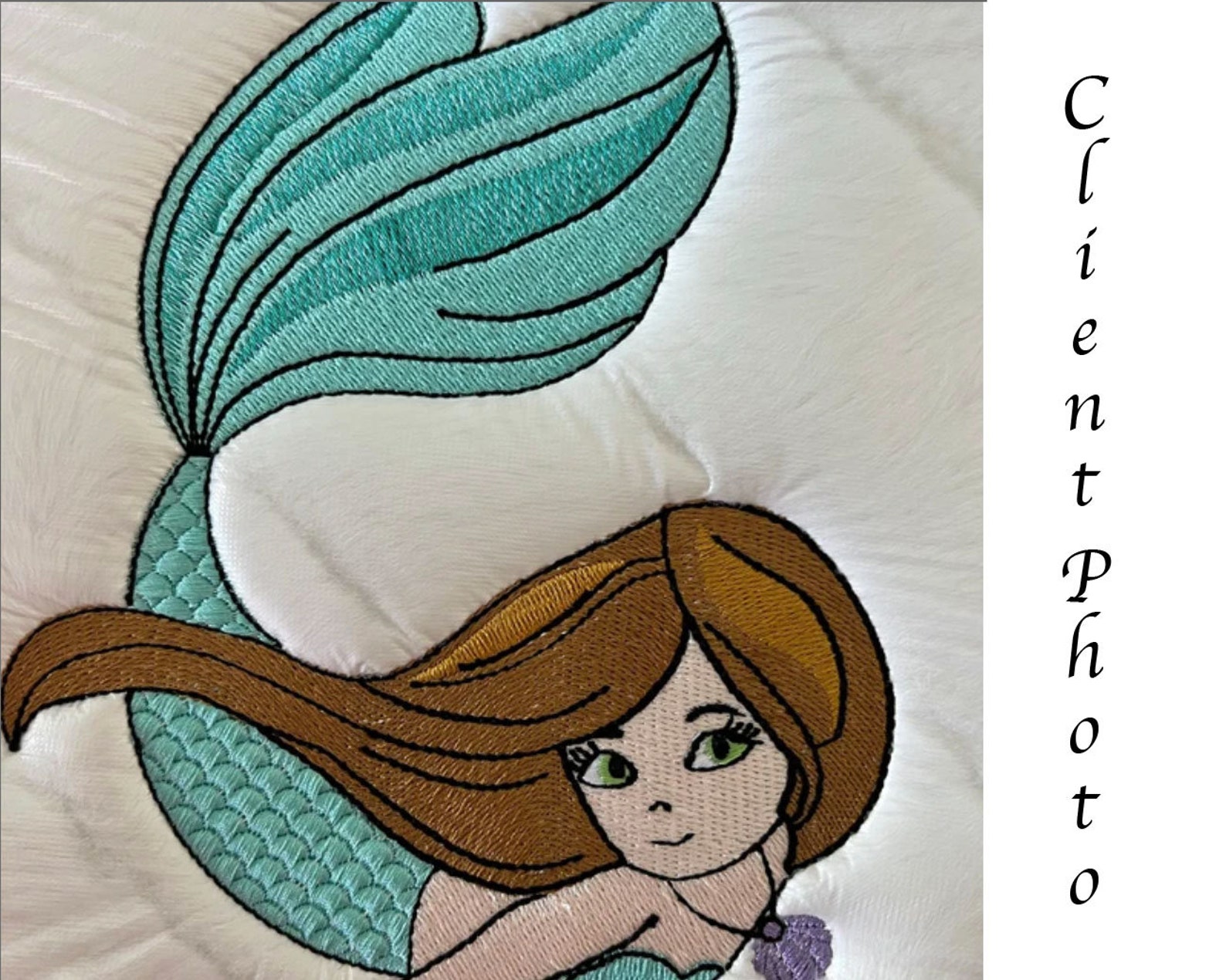 Mermaid Machine Embroidery Design - Etsy