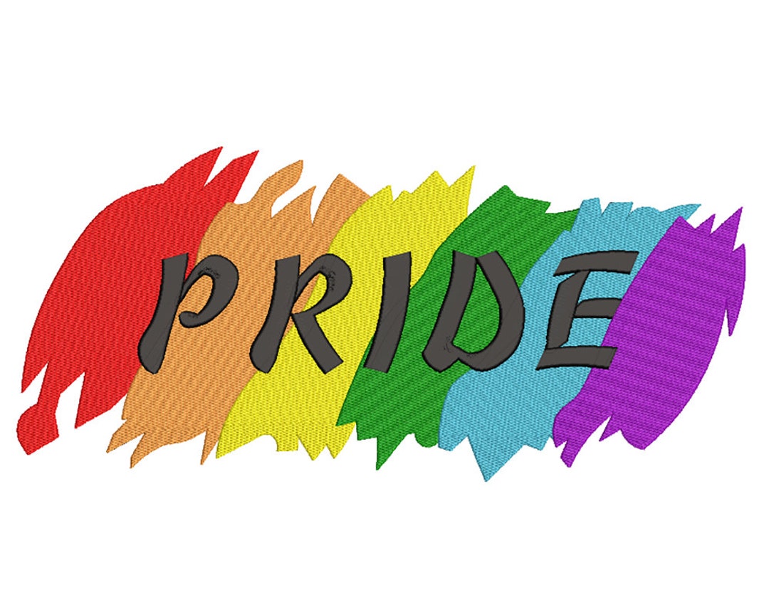 Pride Rainbow Machine Embroidery Design - Etsy