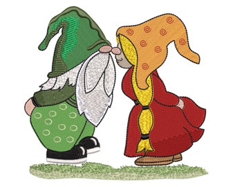 Gnome Embroidery Design. Mini Gnome. Machine Embroidery. - Etsy