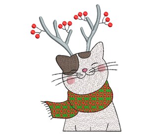 Merry Christmas Cat Tree Embroidery Machine / Machine Embroidery /merry ...