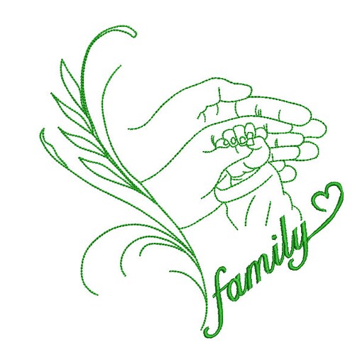 Mom and Baby Machine Embroidery Design 8 Sizes Happy - Etsy