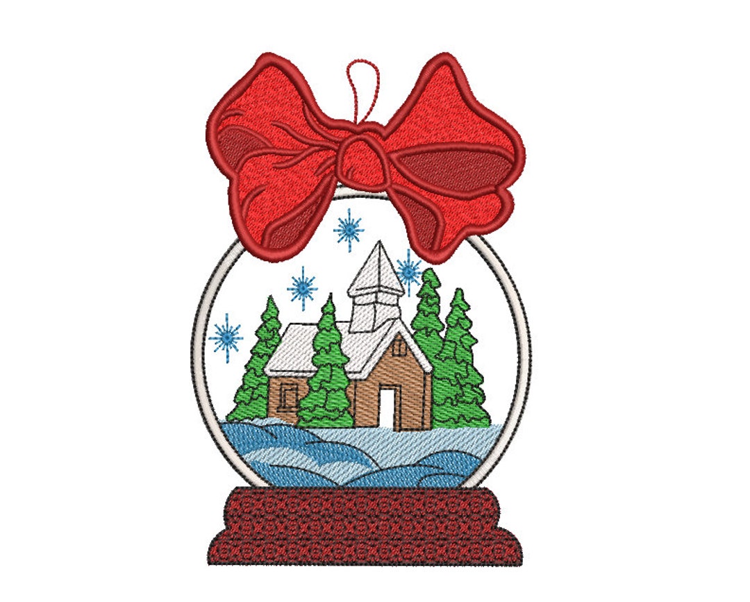 Christmas Snowball Embroidery File - Etsy