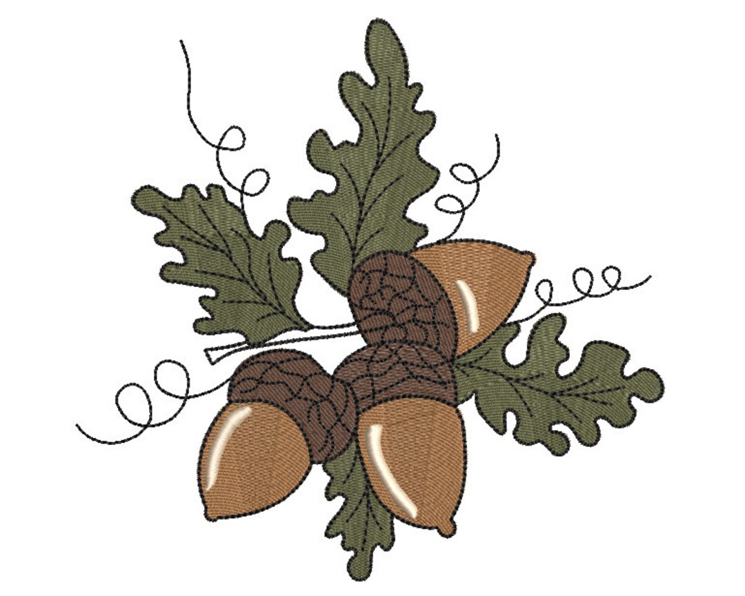 Acorn, Machine Embroidery Design - Etsy