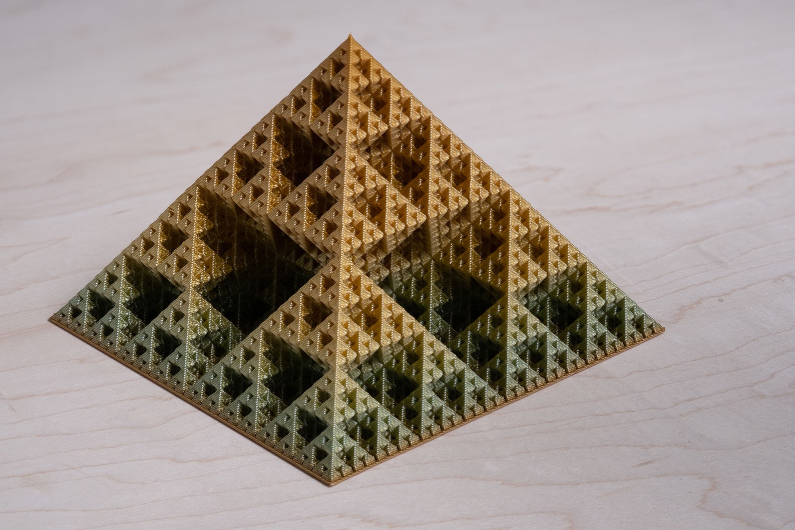 Fractal Pyramid 3D Print Multi Color | Etsy