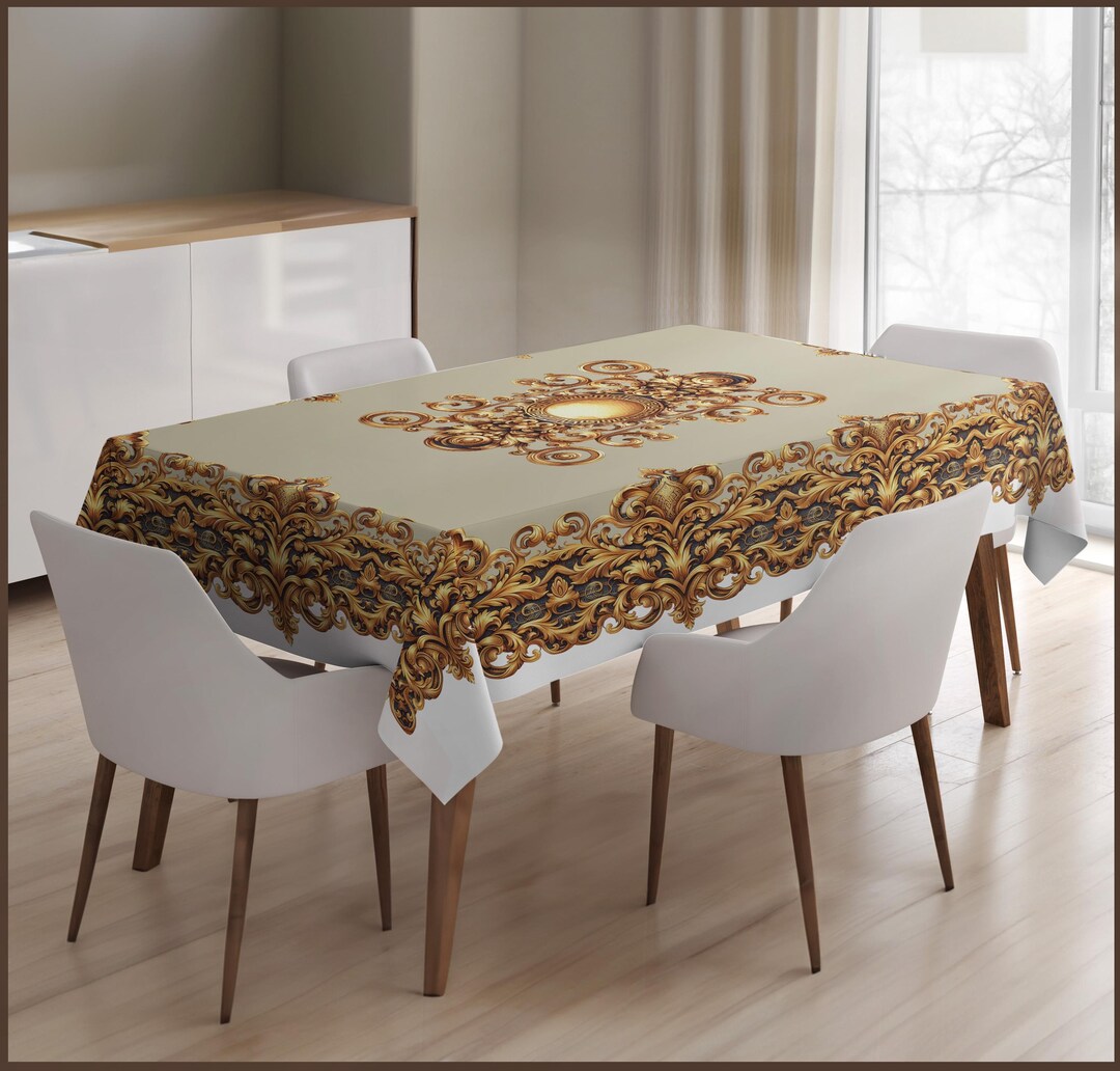 Tablecloth Baroque Exclusive Customized Style Design "luisa" • Your ...