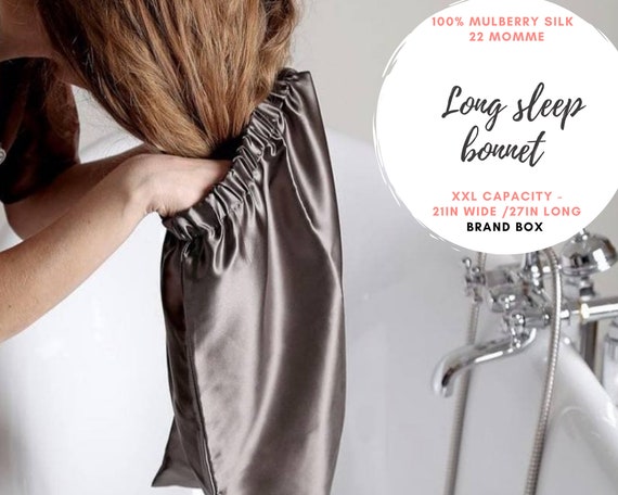 Silk Long Bonnet for Braids Bonnet for Locs Jumbo Bonnet for | Etsy