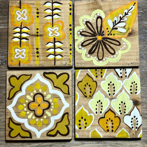 Hand Painted Coaster - Etsy