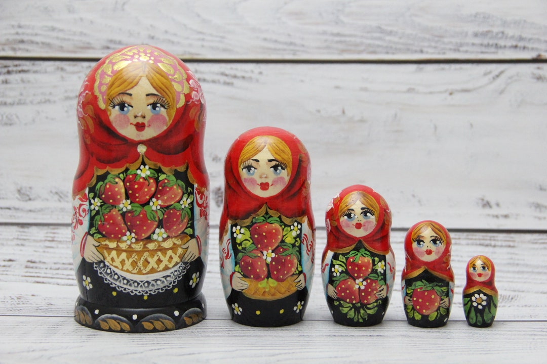 MADE IN UKRAINE Ukrainian Hand Painted Nesting Doll - Etsy