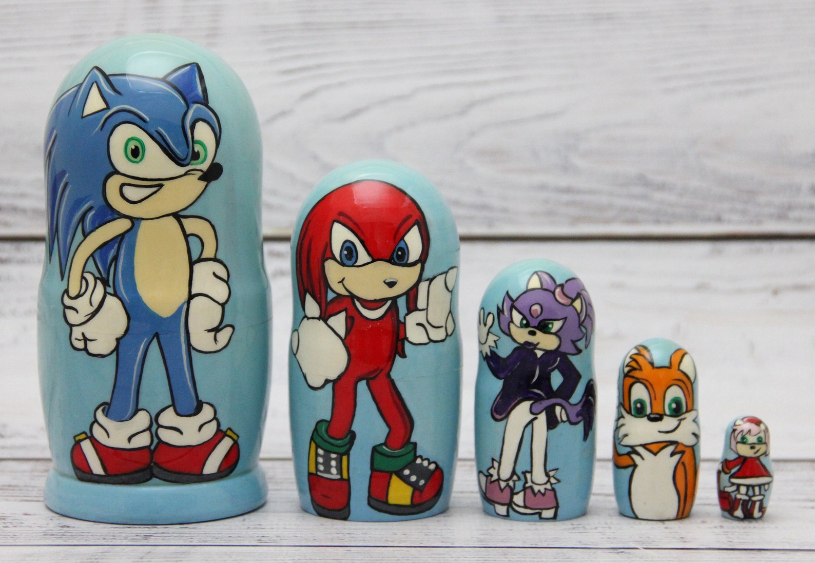 Sonic Russian Nesting Doll 4.92'' o 12.5 cm Bambola | Etsy