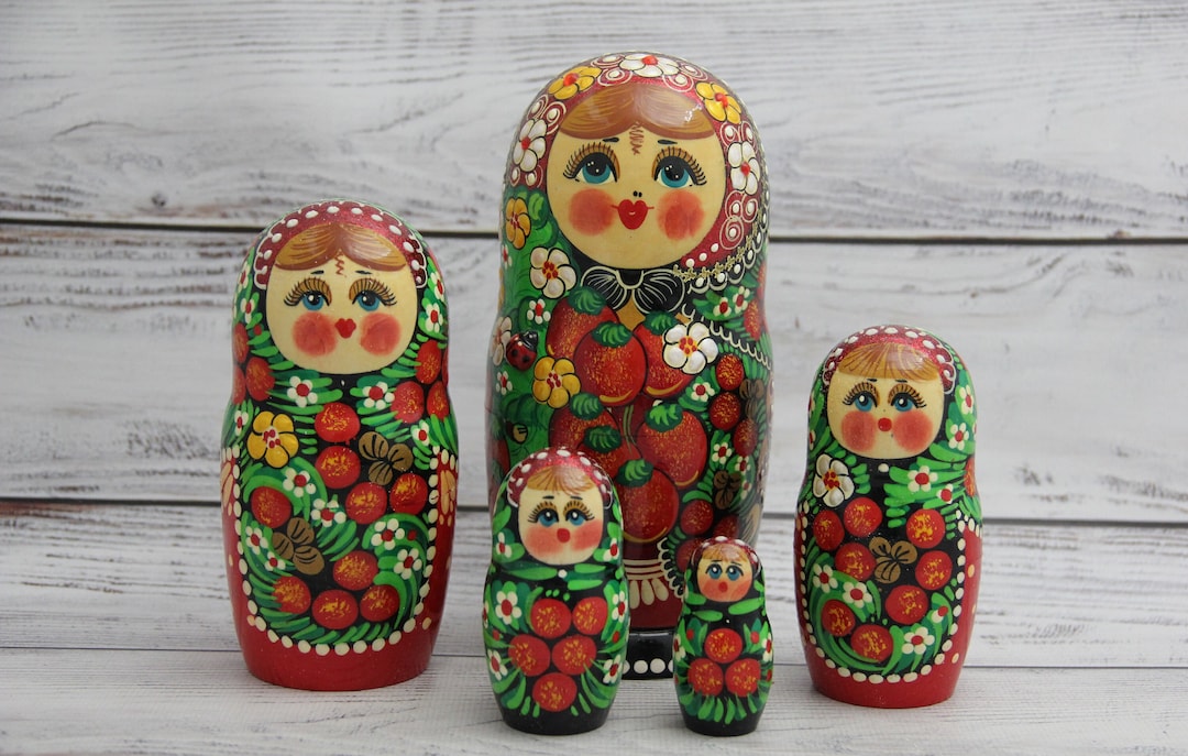 Made in Ukraine Hand Painted Nesting Doll 6.69'' or 17 Cm, Ukrainian ...