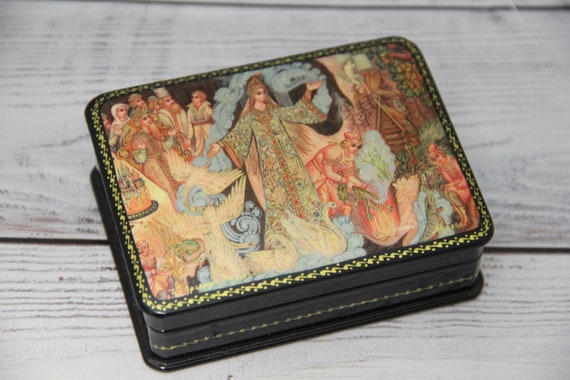 MADE IN UKRAINE Ukrainian Lacquer Box Palekh Art Painting - Etsy