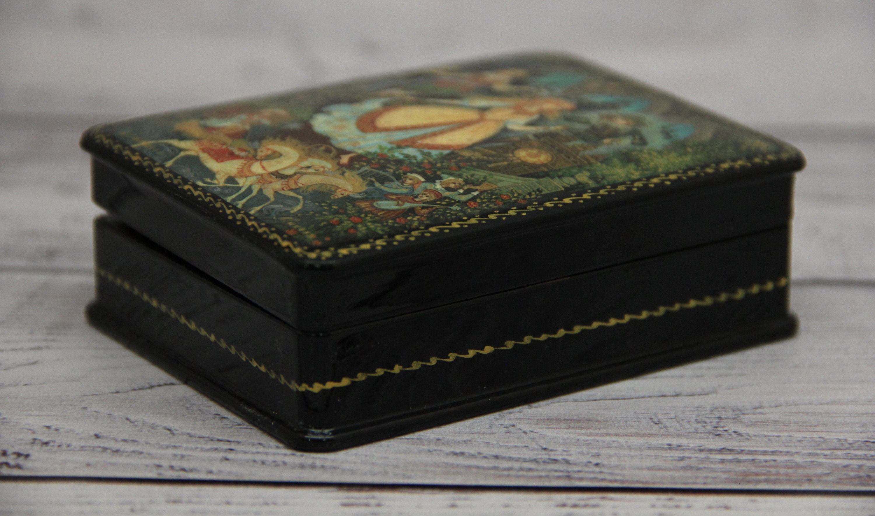 MADE IN UKRAINE Ukrainian Lacquer Box Palekh Art Painting - Etsy