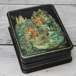 MADE IN UKRAINE Ukrainian Lacquer Box, Palekh Art Painting School ...