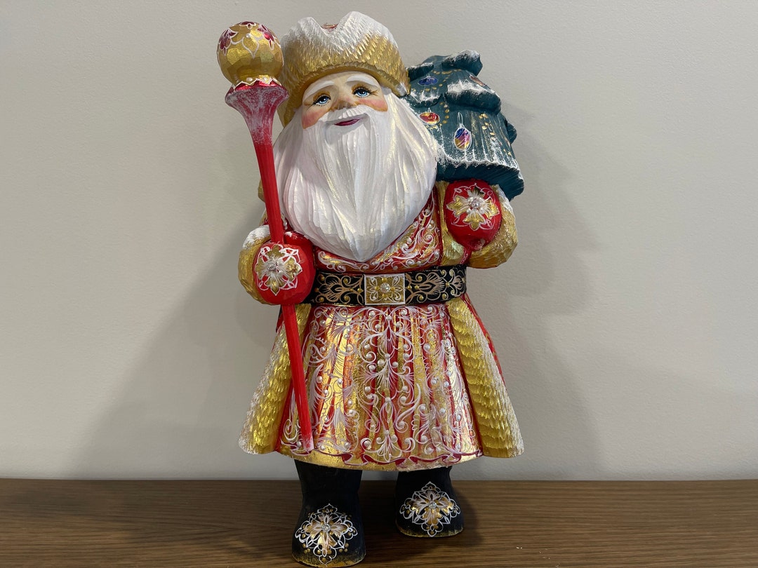 Huge Size MADE IN UKRAINE Ukrainian Carved Santa 12.59 Father Frost ...