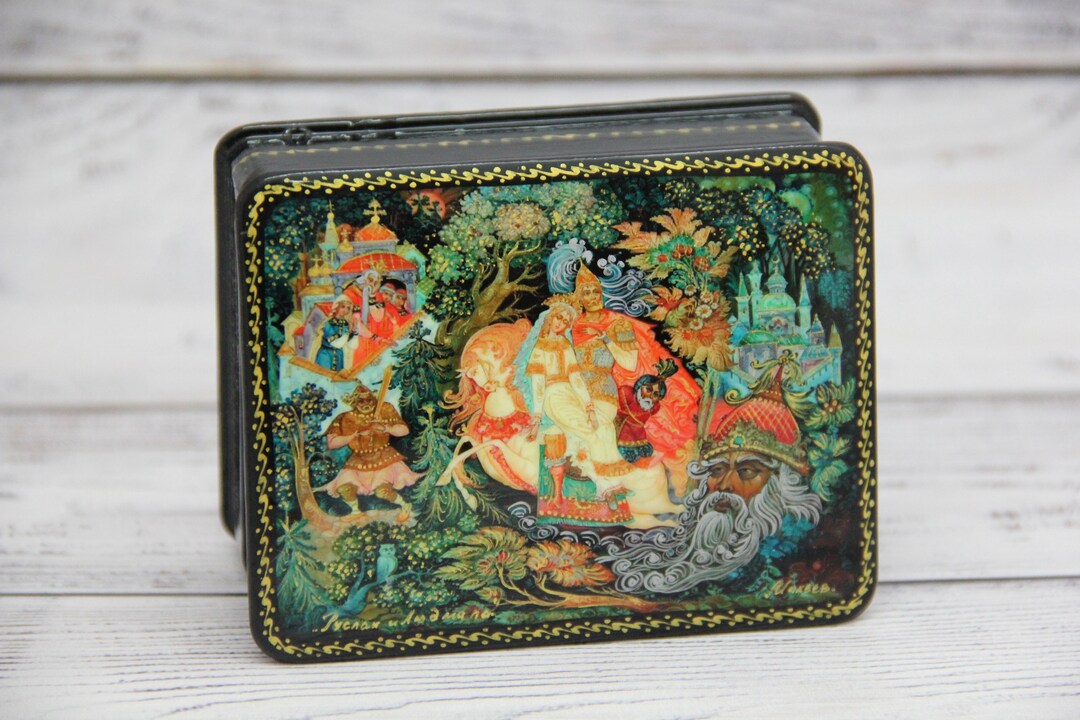 MADE IN UKRAINE Ukrainian Lacquer Box Palekh Art Painting - Etsy