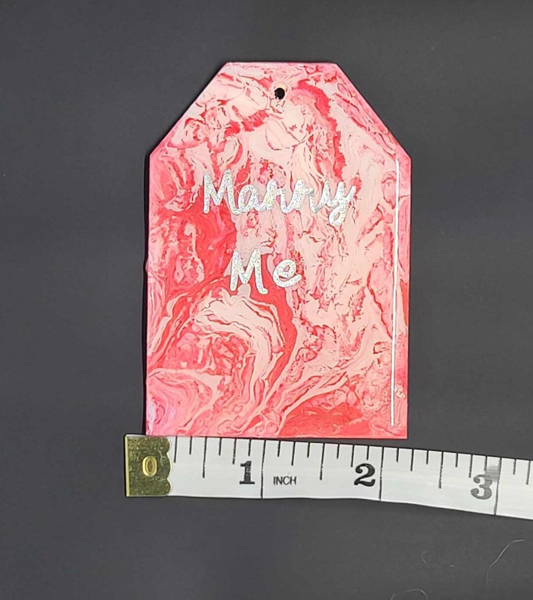 Personalized Marry Me Tag | Custom Proposal | Engagement Ring Tag ...