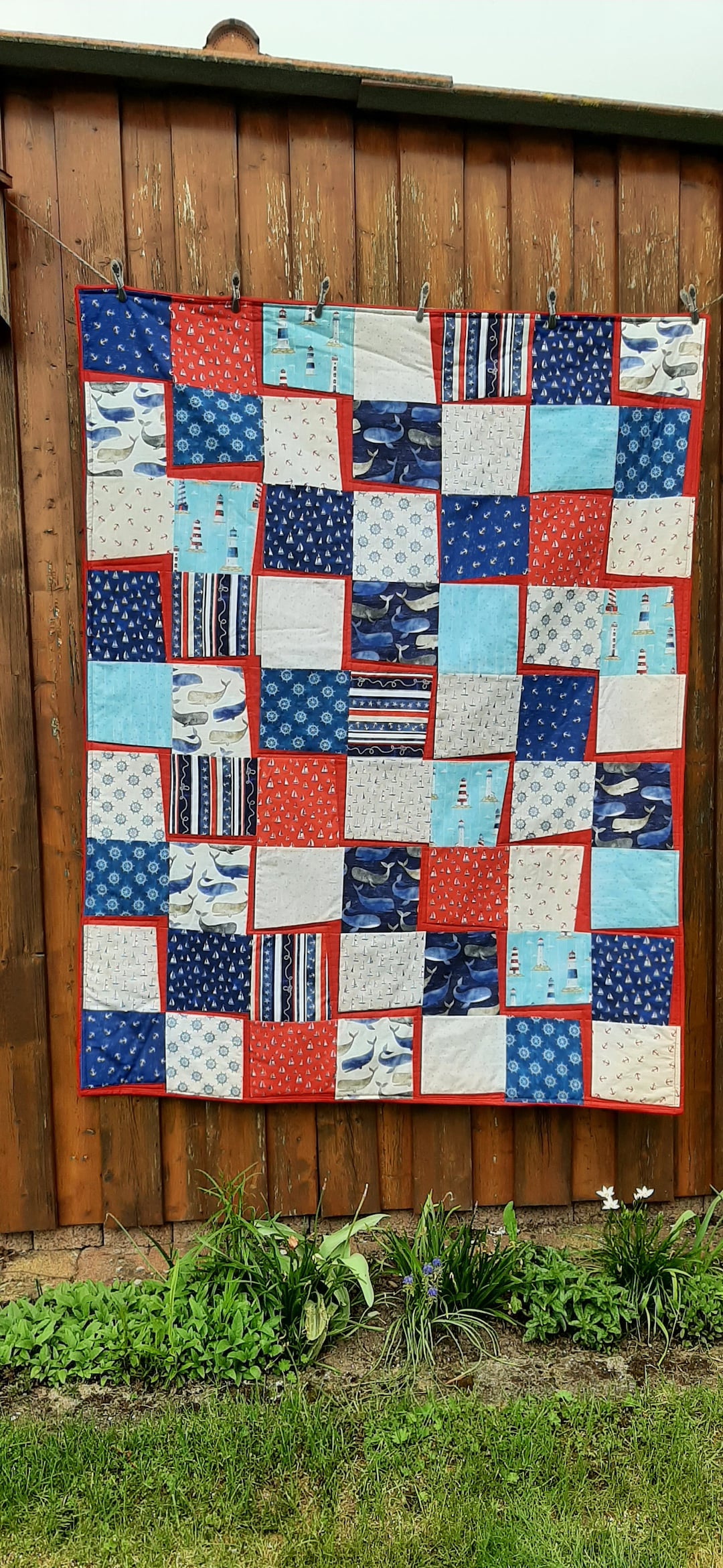 Patchwork Blanket Quilt Beach Blanket - Etsy