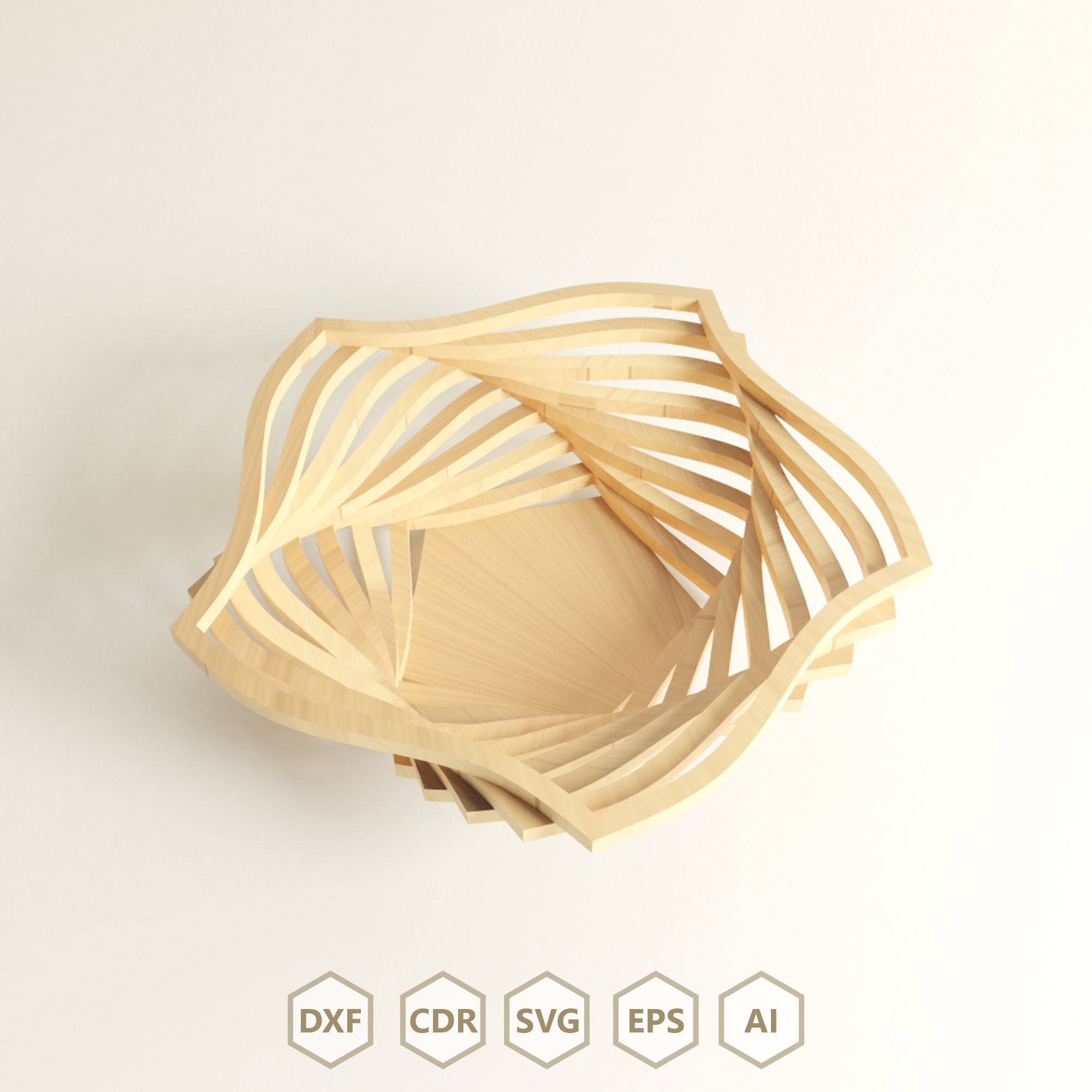 Multilayer Bowl Scroll saw pattern laser cutting cricut dxf | Etsy