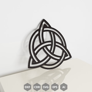 Celtic Knot Symbol Dxf File Svg Template for Laser Cutting Cnc Wood ...