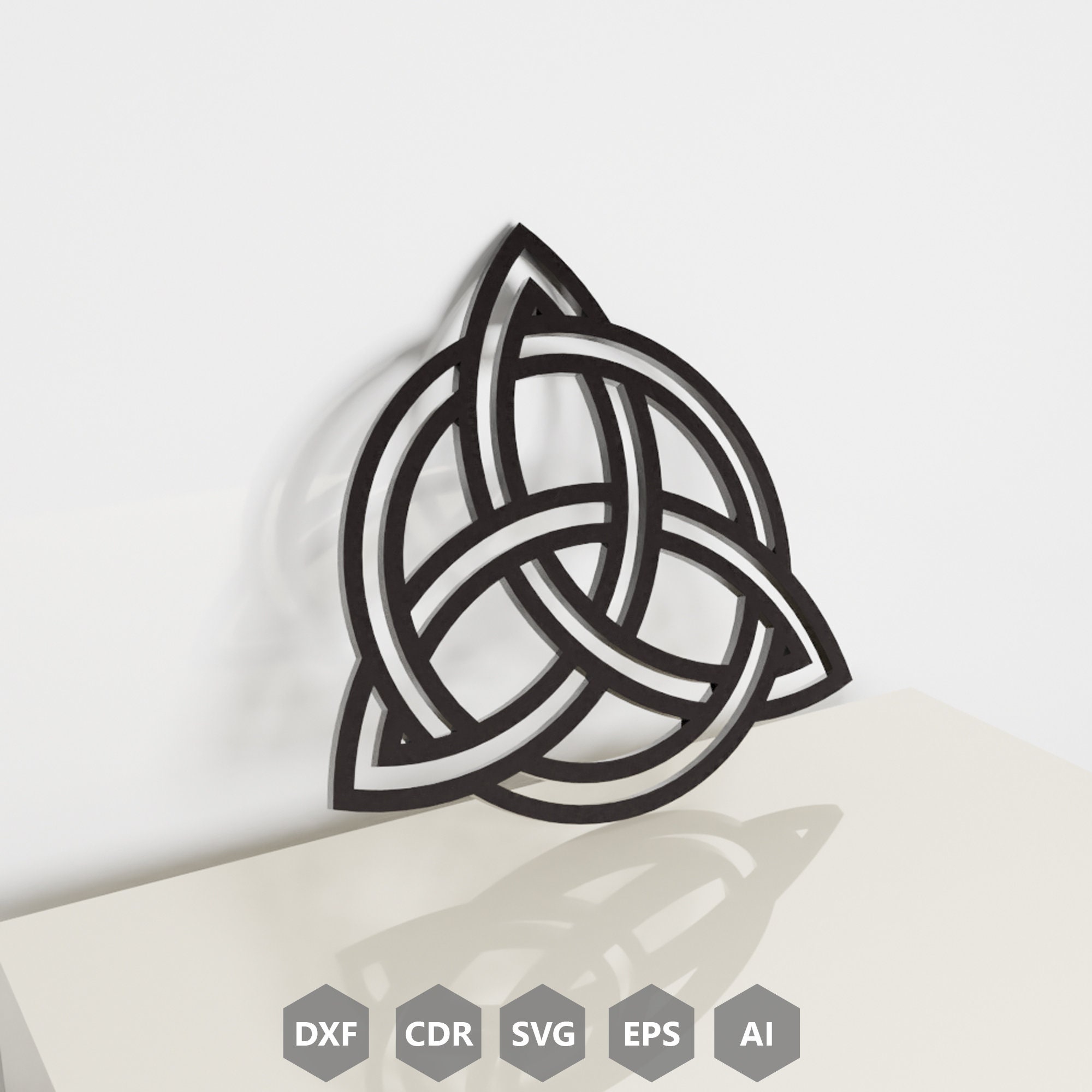 Celtic Knot Symbol Dxf File Svg Template for Laser Cutting Cnc - Etsy
