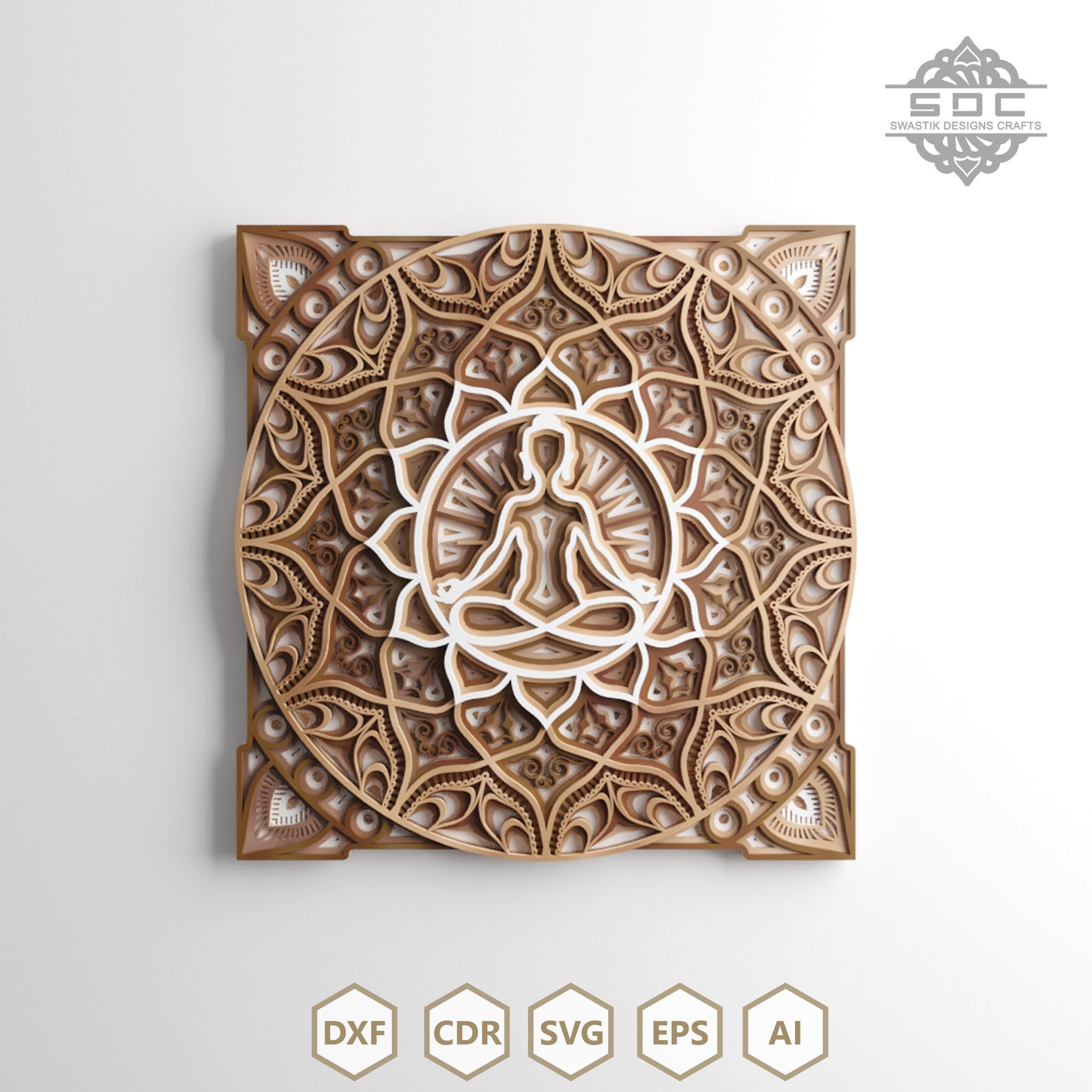 Buddha Mandala DXF File/ Laser Cut File/ Wood Cutting Files/svg ...