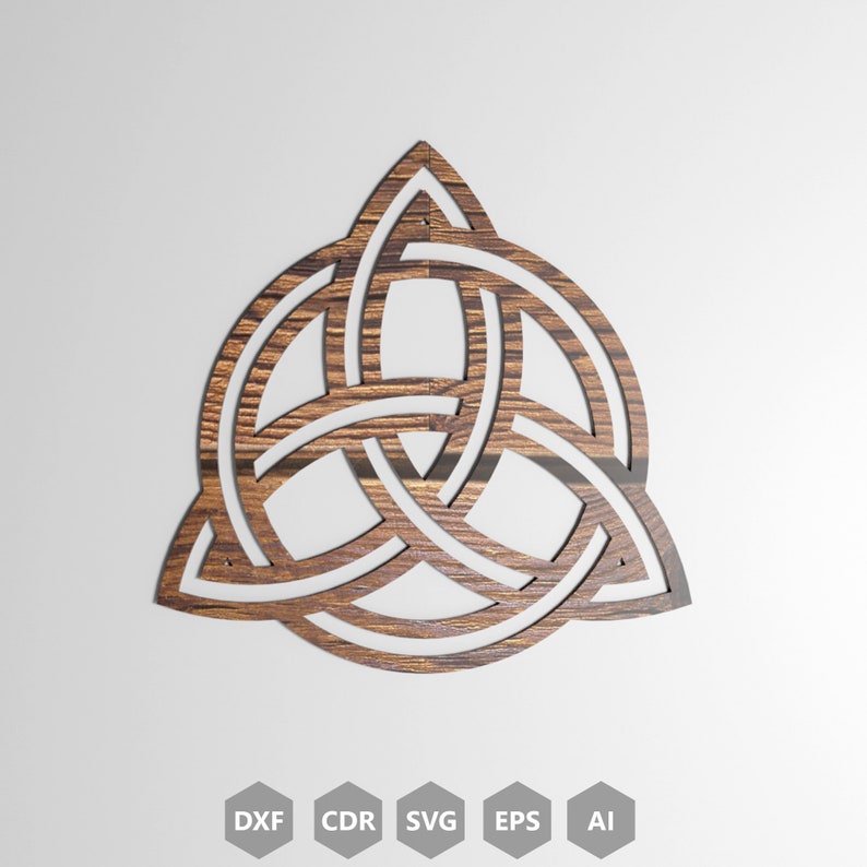 Celtic Knot Symbol Dxf File Svg Template for Laser Cutting Cnc Wood ...