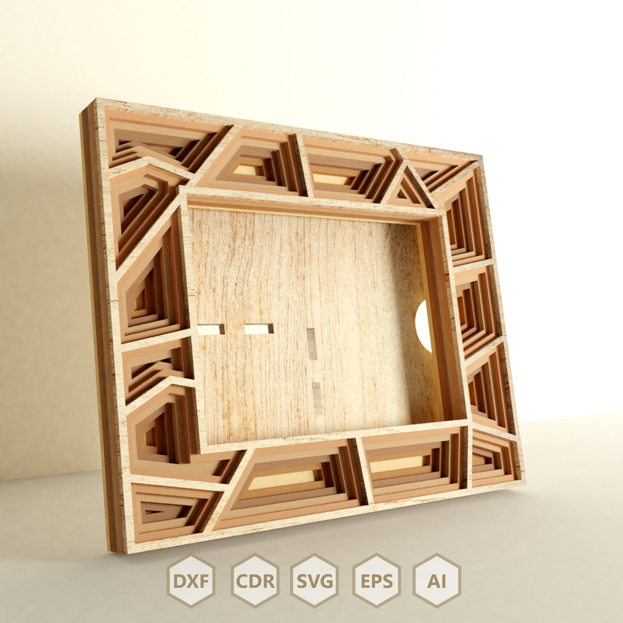 Multilayer Photo Frame DXF File / Laser Cut Photo Frame/ Wall - Etsy