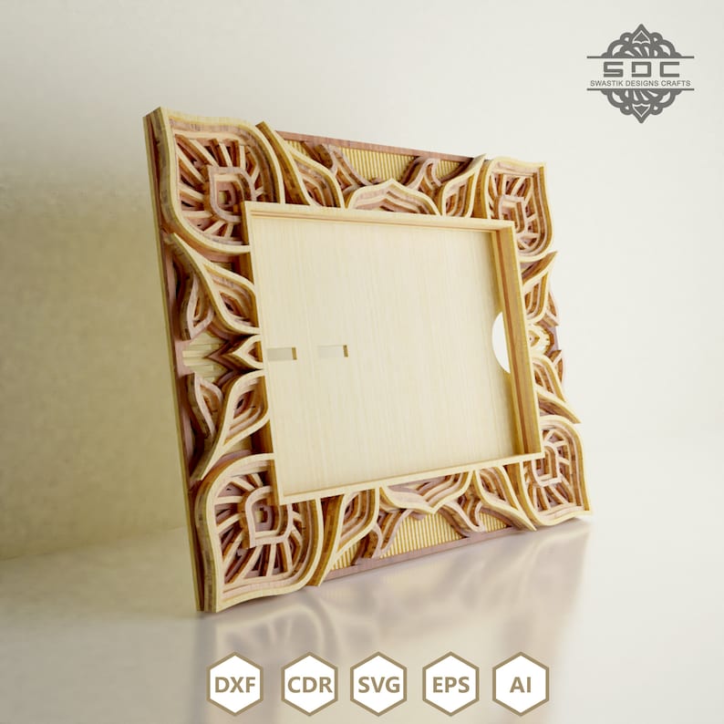 Multilayer Photo Frame F-09 DXF File/ Wall Décor/ CNC Files/ | Etsy