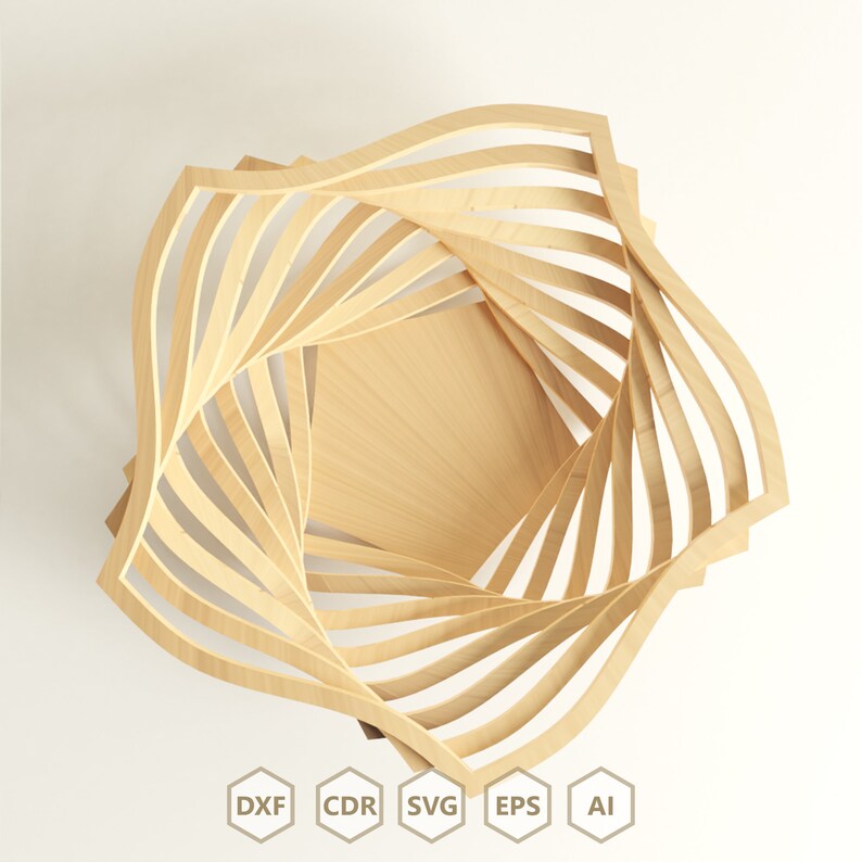 Multilayer Bowl Scroll saw pattern laser cutting cricut dxf | Etsy