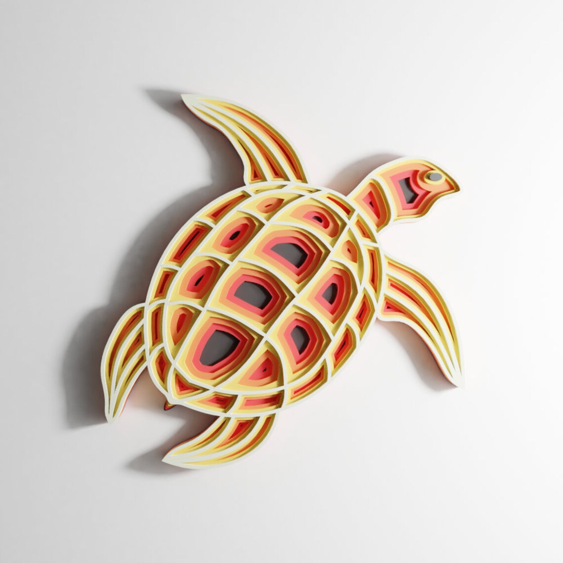 Multilayer Sea Turtle svg files dxf files ai cdr eps files for | Etsy