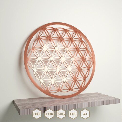 Flower of Life DXF File/ Sacred Geometric Pattern/ Mandala - Etsy
