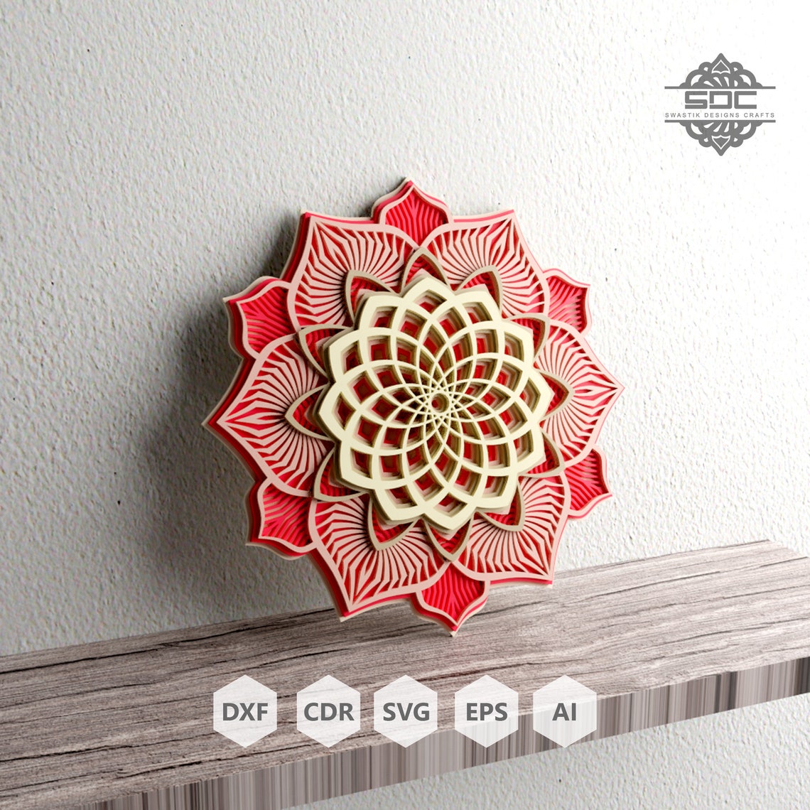 Lotus Mandala DXF File/ Laser Cut File/ Wood Cutting Files/ - Etsy