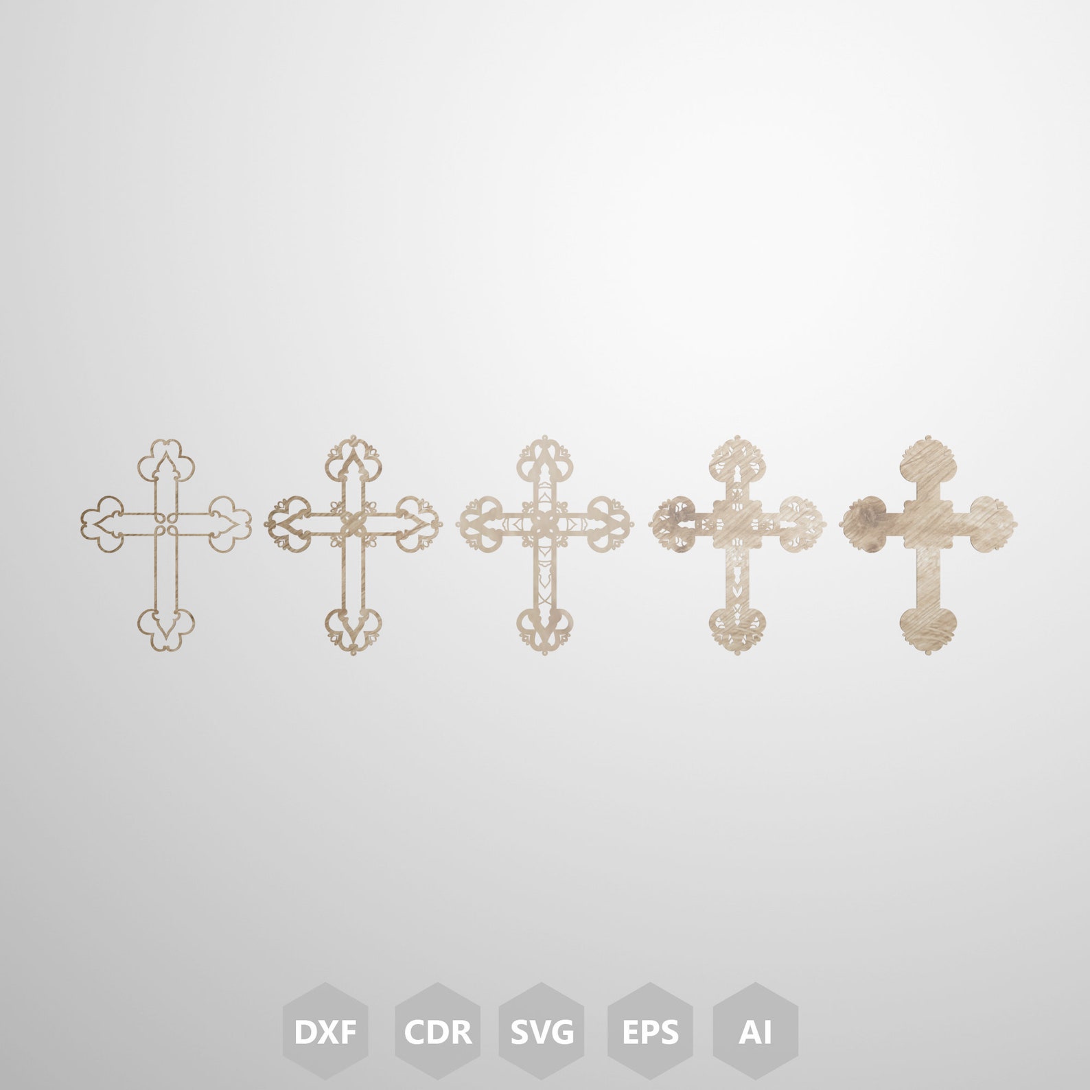 Multilayered Cross Layered Cross Dxf Files Svg Template - Etsy