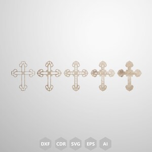 Multilayered Cross Layered Cross Dxf Files Svg Template Digital ...