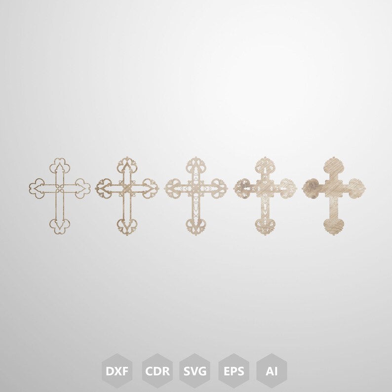 Multilayered Cross Layered Cross Dxf Files Svg Template - Etsy