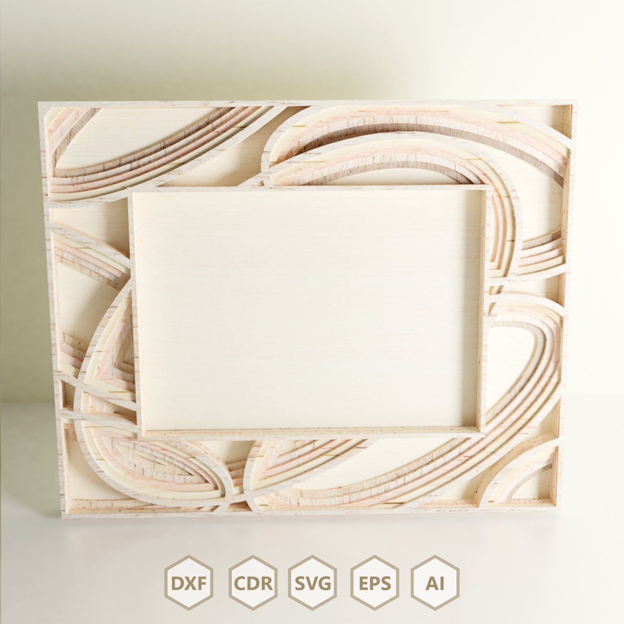 Multilayer Photo Frame DXF File / Laser Cut Photo Frame/ Wall - Etsy