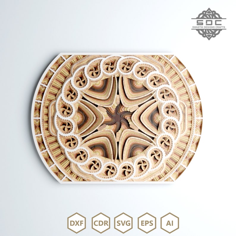 Multilayer Mandala Art M-11 Large Size 12x16 & 18x24 Inches - Etsy