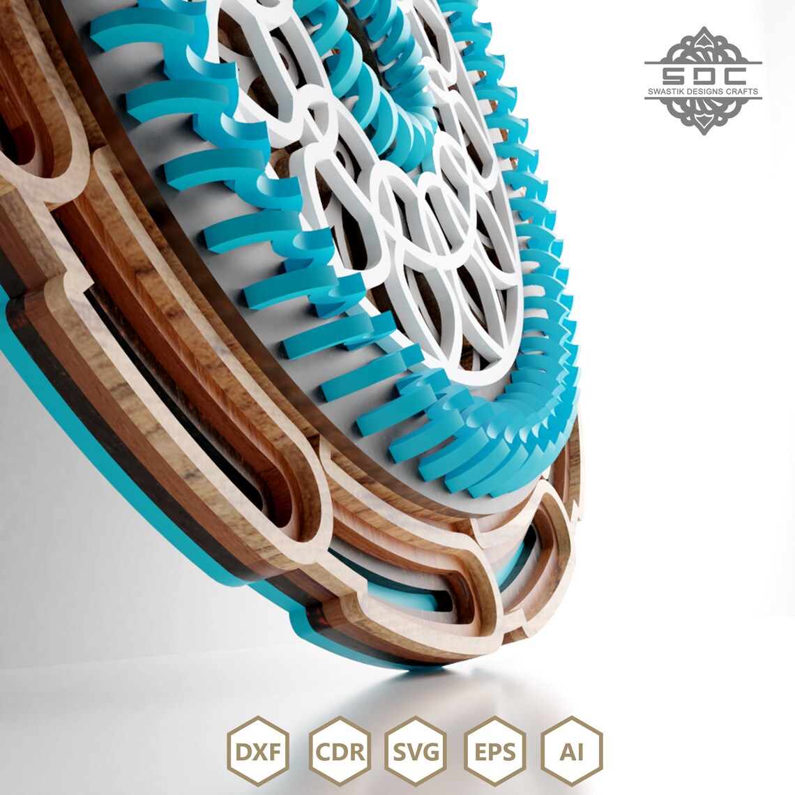 Fortune 3d Mandala Multilayer Dxf Files Laser Cut File Wood - Etsy