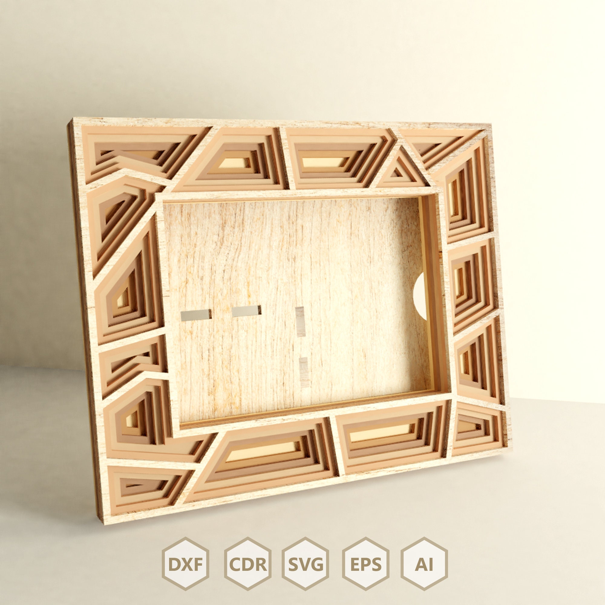 Multilayer Photo Frame DXF File / Laser Cut Photo Frame/ Wall - Etsy