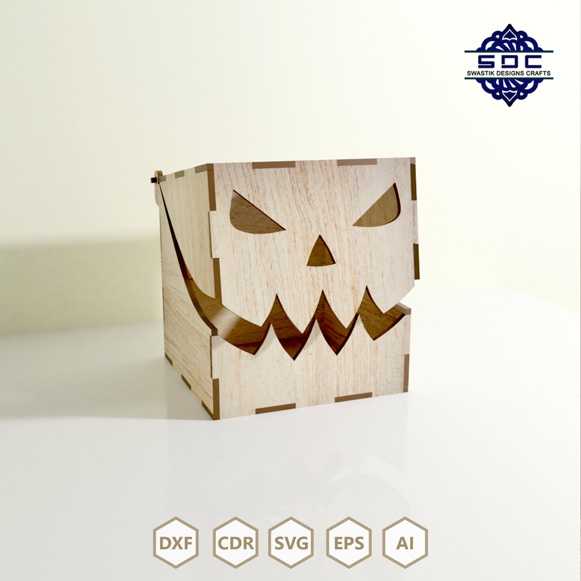 Haloween Box 3mm Lasercut Files DXF SVG CDR Ai Formats. - Etsy