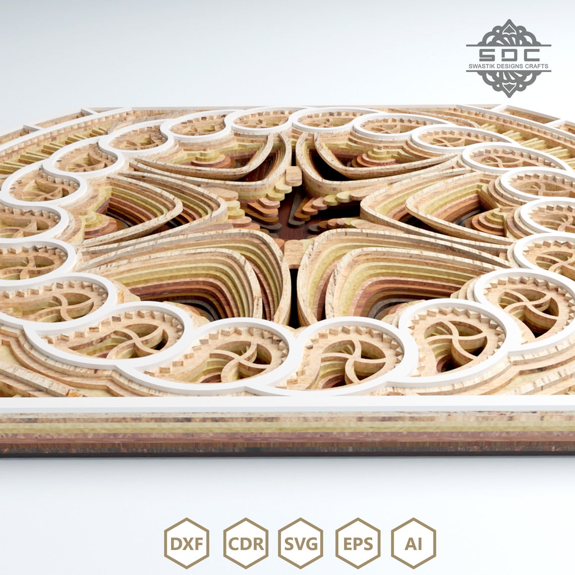 Multilayer Mandala Art M-11 Large Size 12x16 & 18x24 Inches - Etsy