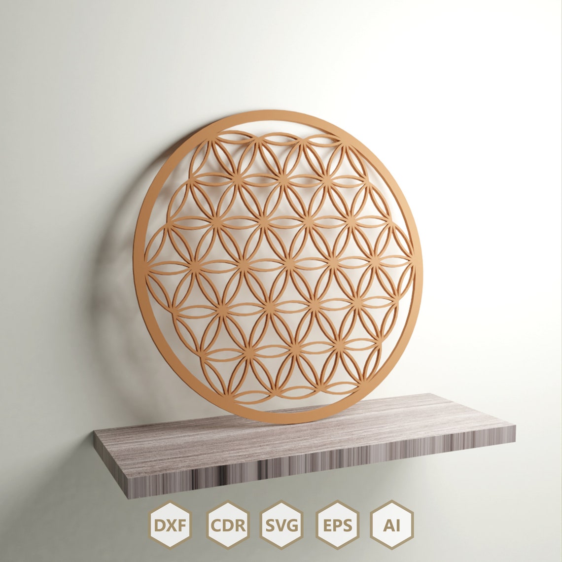 Flower of Life DXF File/ Sacred Geometric Pattern/ Mandala - Etsy