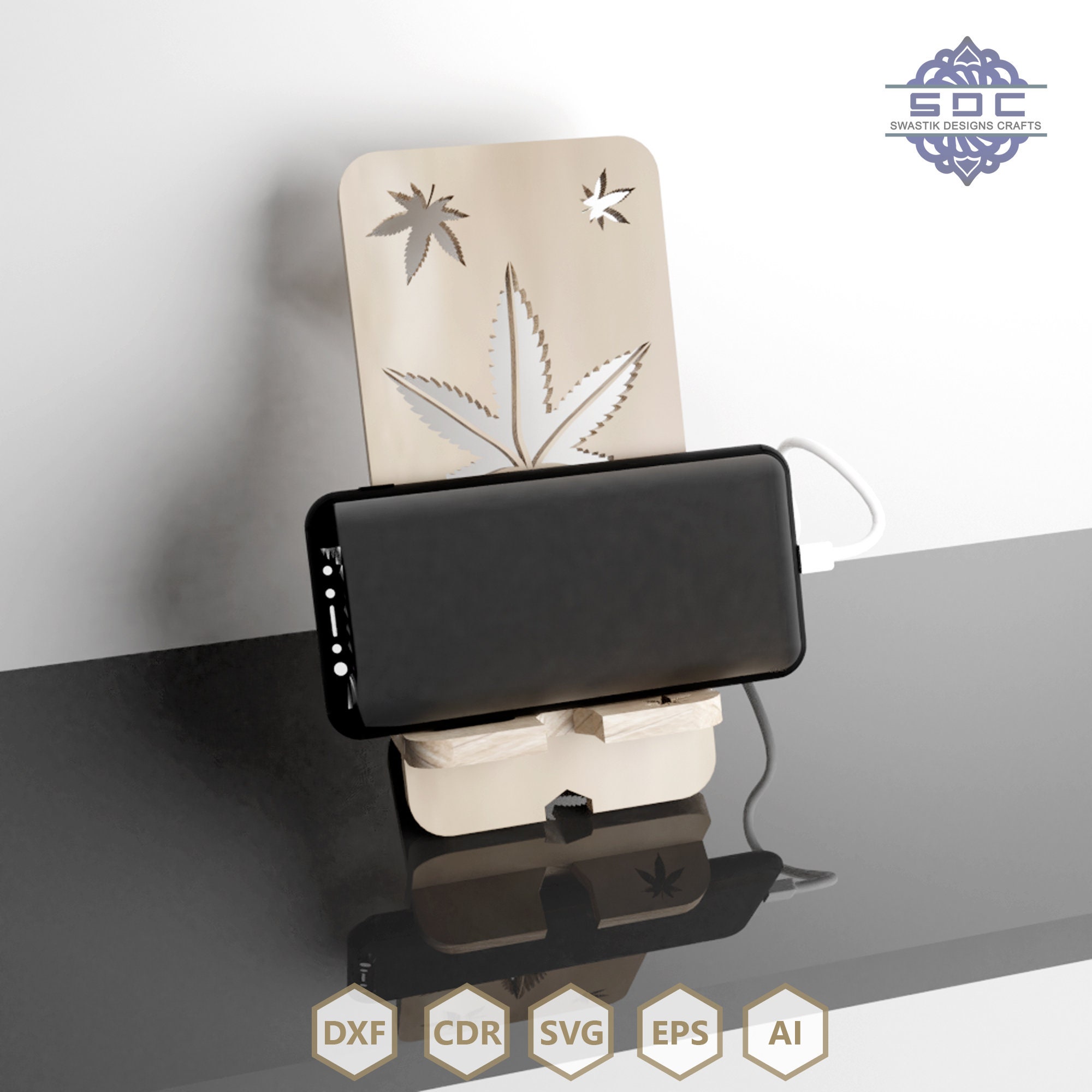 Cellphone Stand M02 Dxf Files Svg Template for Laser Cutting Cnc ...