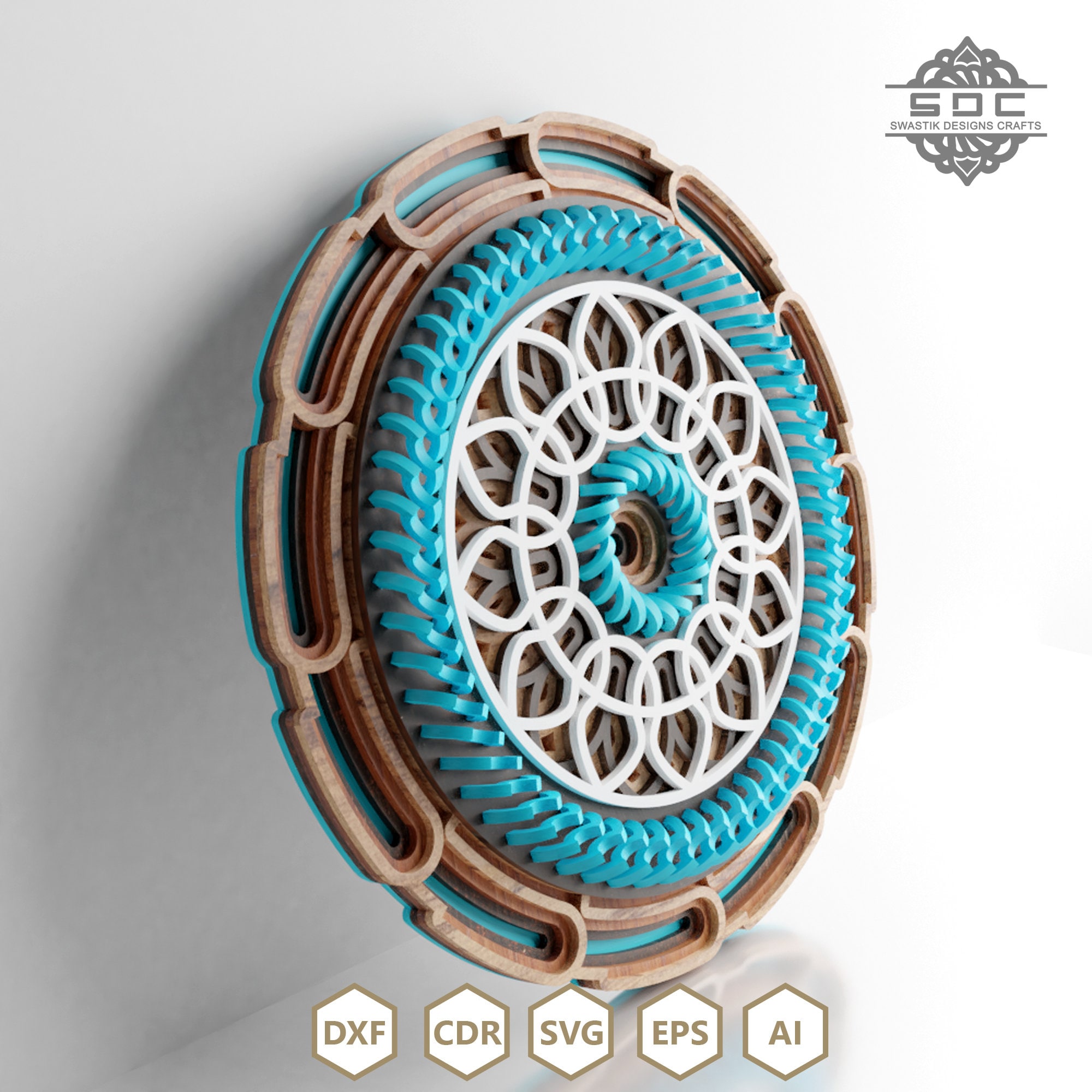 Fortune 3d Mandala Multilayer Dxf Files Laser Cut File Wood - Etsy