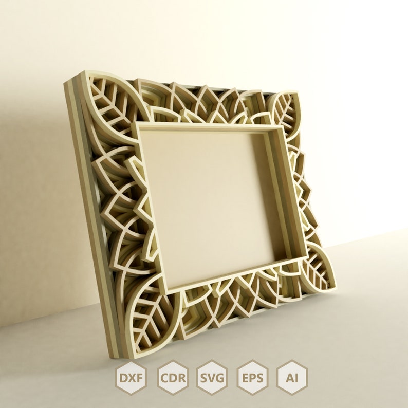 Multilayer Photo Frame DXF File / Laser Cut Photo Frame/ Wall - Etsy