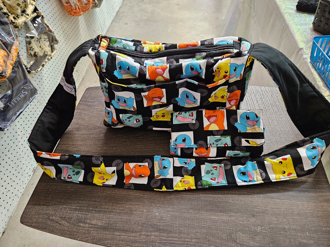 Black & White Pokémon Crossbody Shoulder Bag Set - Etsy