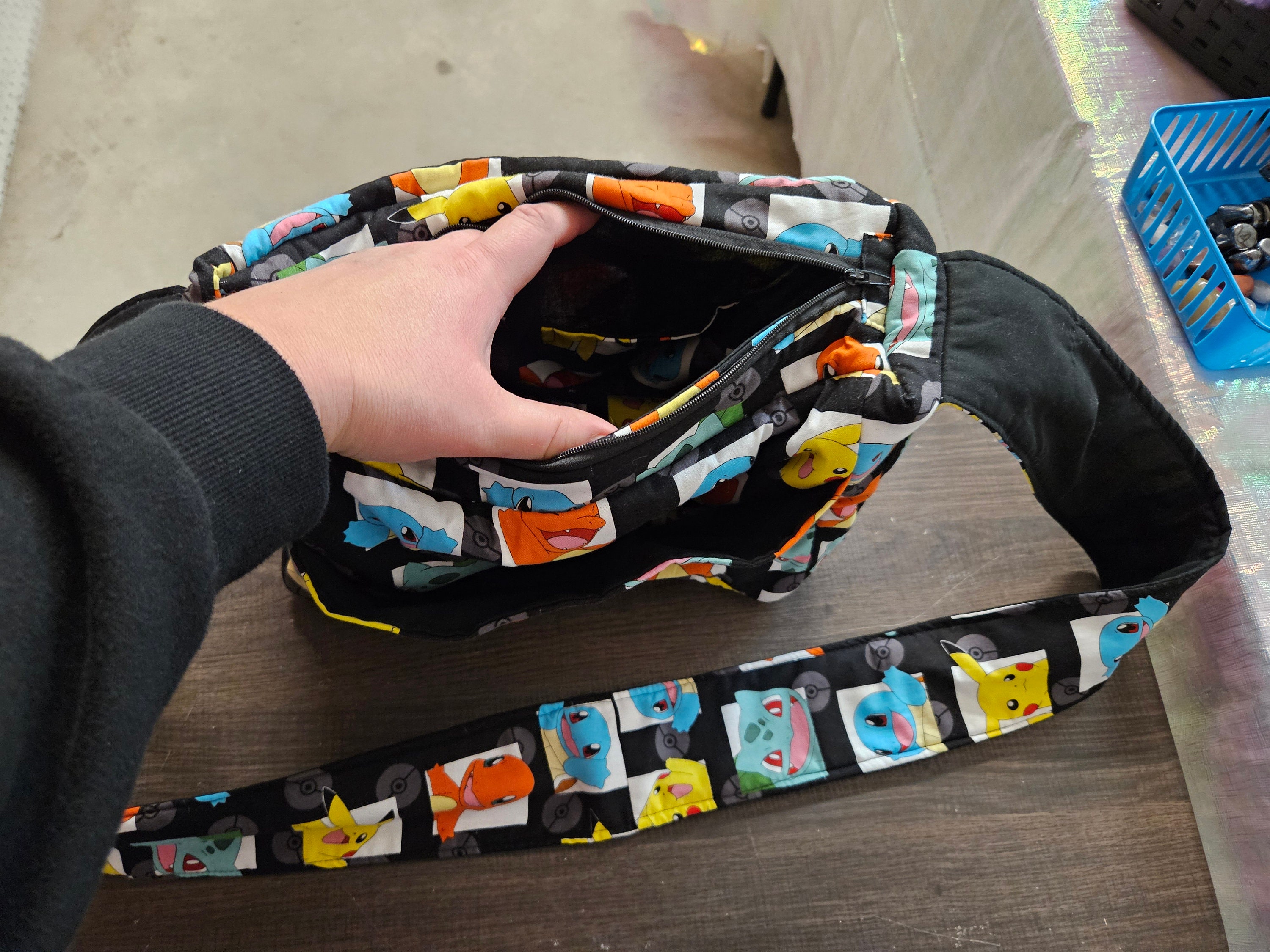 Black & White Pokémon Crossbody Shoulder Bag Set - Etsy