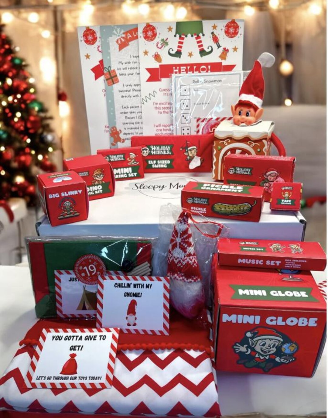 24 Day Elf Activity Kit, Elf Kits 24 Days, Elf Kit Props, Christmas Elf Kits, Elf Mischief Kit ...